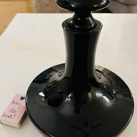 2 st blå glas från glasblåsare Anders Wingård | Blocket