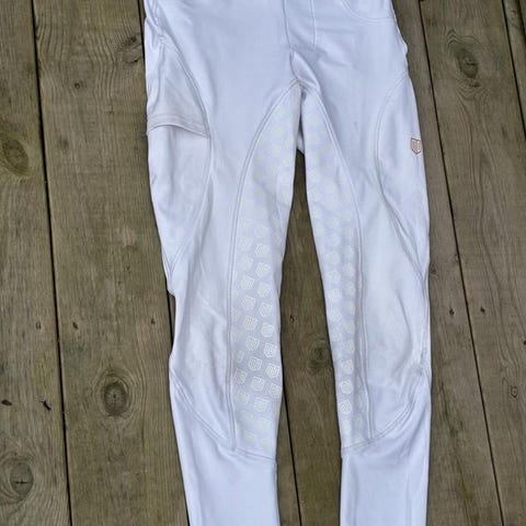 Marinblå helskodda ridtights från Maya Delorez stl M | Blocket