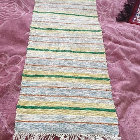 Trasmatta 75x200 blå/gul/vit | Blocket