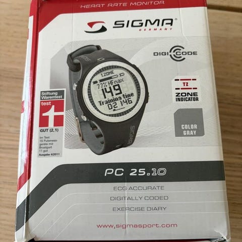 Sigma ID.free Pulsklocka grå | Blocket