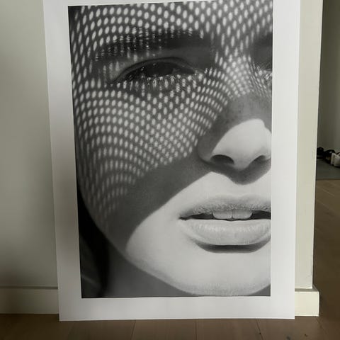 Abstrakt poster Desenio – “Målade former” med ram 70X100 cm | Blocket