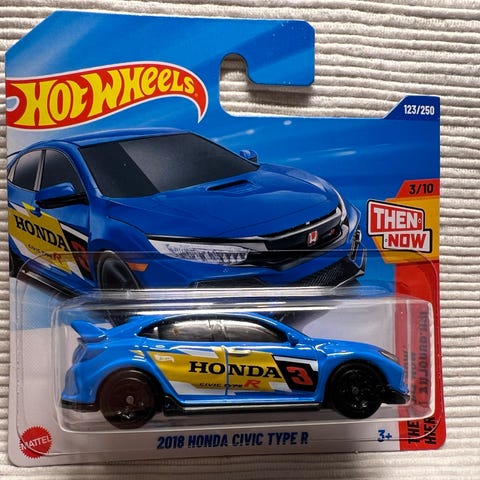 Hot Wheels ’90 Honda Civic EF VTEC blå leksaksbil | Blocket