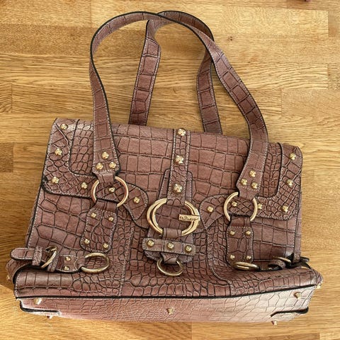 Ljus brun Creazioni crocodile väska | Blocket