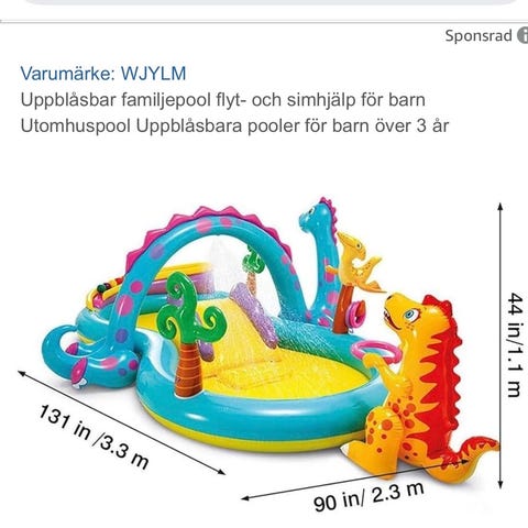 Bestway Uppblåsbar Pool 244 cm diameter | Blocket