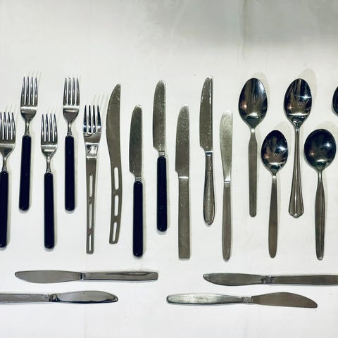 Bestickset : 67st diverse bestick rostfritt stål boho retro nostalgi ...