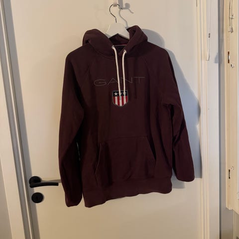 GANT Hoodie Röd M Bomull | Blocket