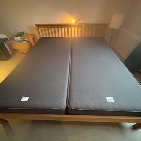 IKEA queen size bed with mattress | Blocket