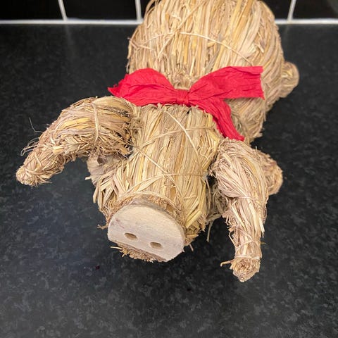 4 halmgrisar halm gris jul juldekoration | Blocket