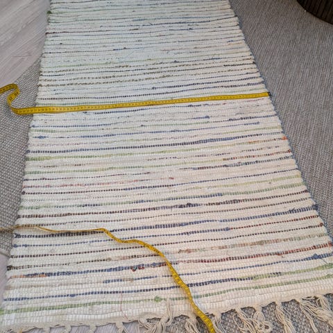 Trasmatta 75x200 blå/gul/vit | Blocket