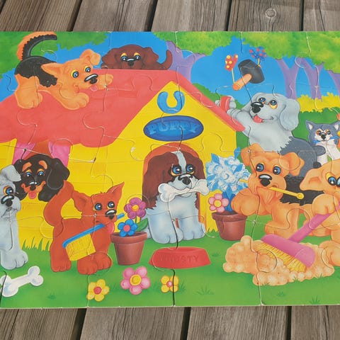 Pussel med motiv barn utomhus | Blocket