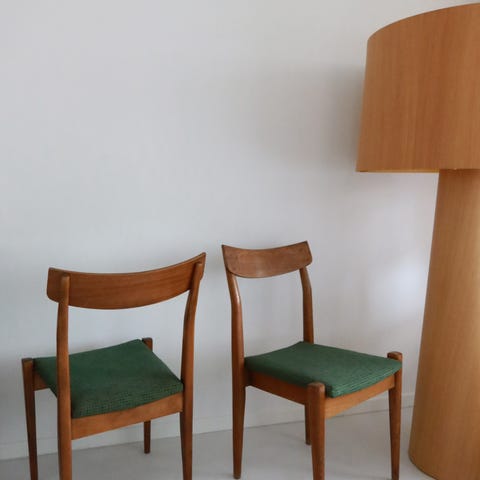 Set om 7 matstolar, matstolar stol, Dansk design, mid century, 1970 tal ...
