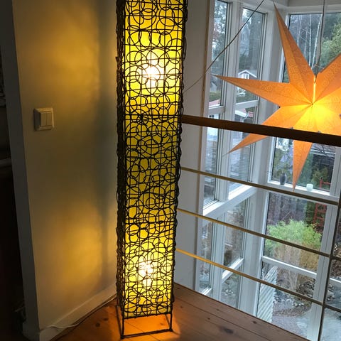 AJH Kraft golvlampa, 40/50-tal, fint skick | Blocket