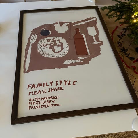 C M Ström Skagerrak poster med röd ram | Blocket