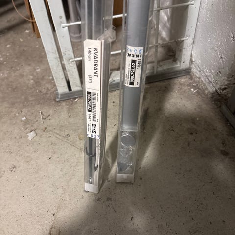 IKEA Plisségardin grå 80x155 cm | Blocket