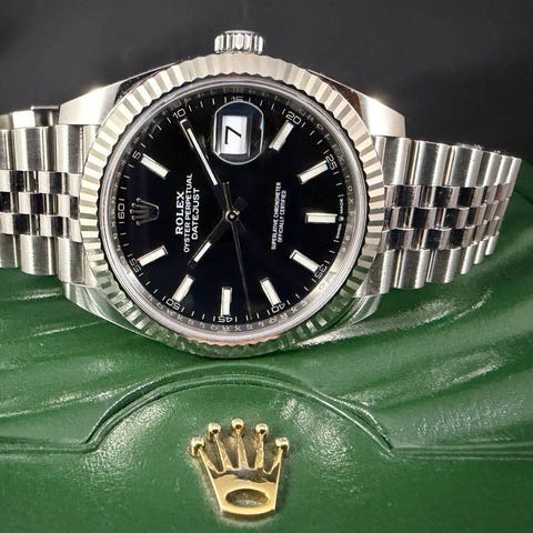 Rolex Oyster Datejust 41 126333 G/S Wimbledon Fullset 2023 | Blocket