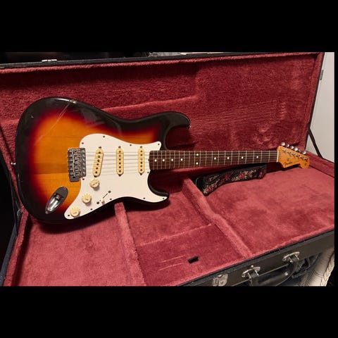 Fender Stratocaster Elgitarr blå | Blocket