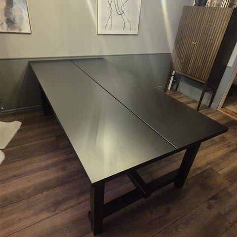 NORDVIKEN drop-leaf table in white. | Blocket