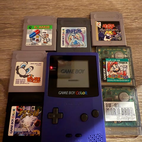 Nintendo Game Boy Color Handhållen Spelkonsol Transparent | Blocket