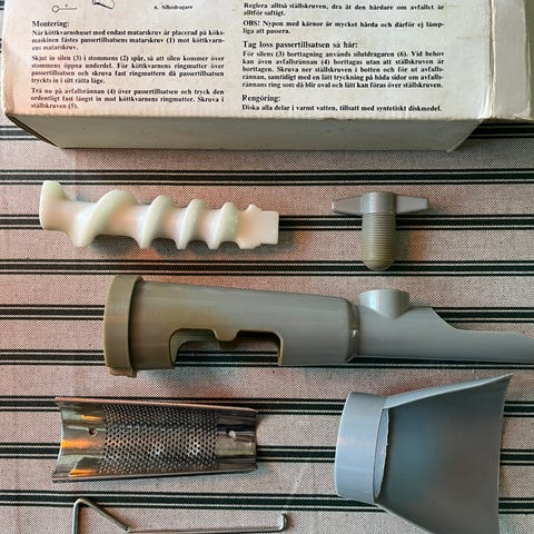 Bosch köttkvarn tillbehör – nyskick i originalkartong | Blocket