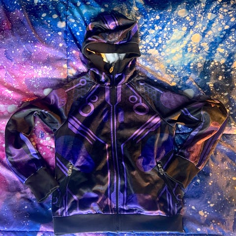Cyberdog neongul jacka/hoodie, storlek L | Blocket