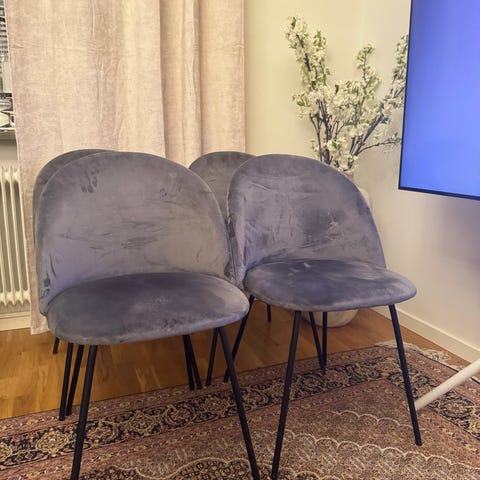 Svarta matstolar | Blocket