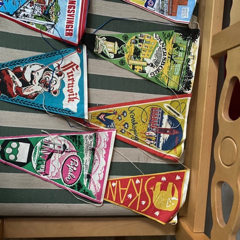 Vintage vimplar från Sverige och Finland | Blocket