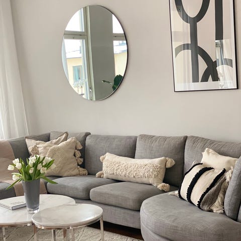 IKEA Lindbyn spegel helkropp 170x60 cm svart ram | Blocket