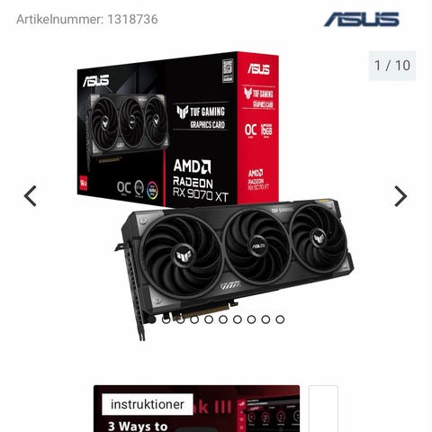 Gigabyte Radeon RX 9070XT Gaming 16GB OC | Blocket