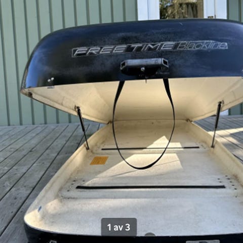 Volvos original takbox,med lasthållare | Blocket