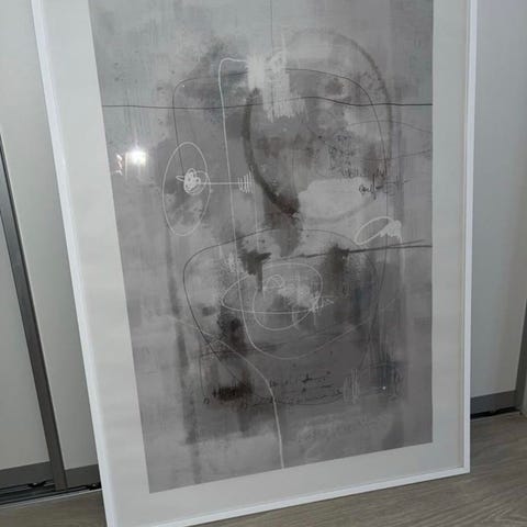 Abstrakt poster Desenio – “Målade former” med ram 70X100 cm | Blocket