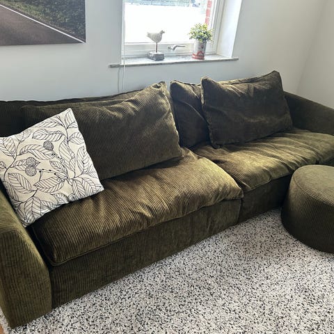 Bellora 4-sits soffa (Toppskick!) i grå manchester fr Mio | Blocket