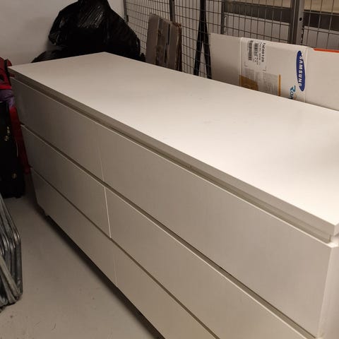 Ikea Malm 4 lådor vit | Blocket