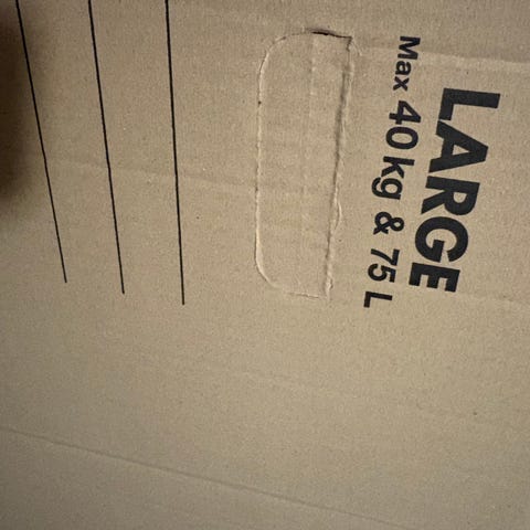 50 Flyttkartonger från Rusta, hälften large och hälften medium | Blocket