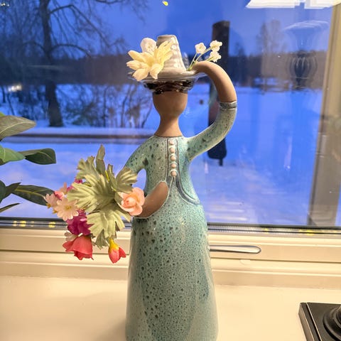 Svensk handgjord keramik skulptur figurer Wessman modern konst ...