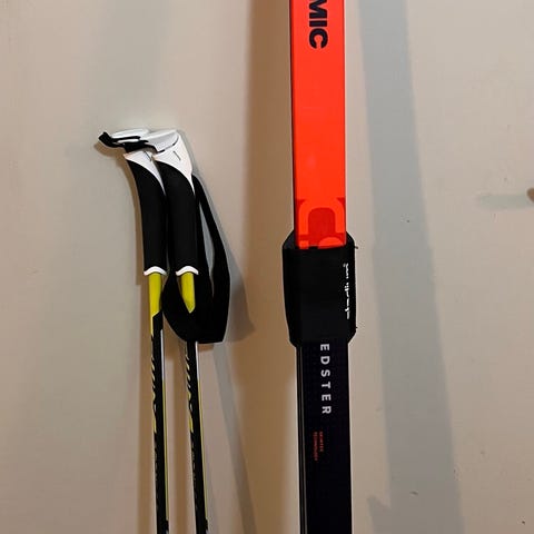 LÄNGDPAKET: Fisher längdskidor skin + Salomon pjäxor + stavar | Blocket