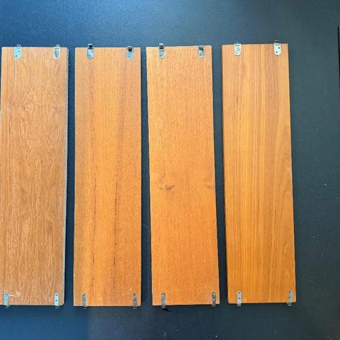 Stringhylla - 3 hyllplan i teak | Blocket