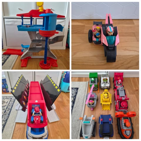 Stort Paw Patrol-paket med 9 fordon! | Blocket