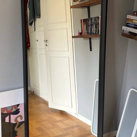 IKEA Lindbyn spegel helkropp 170x60 cm svart ram | Blocket